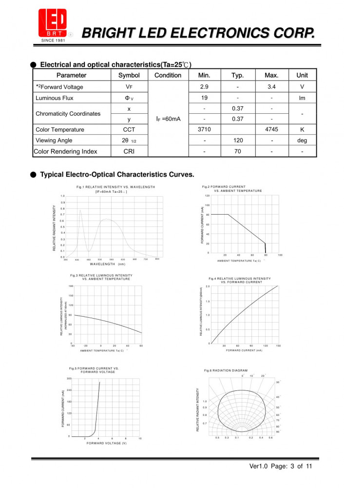 BL-5050N10 datasheet page 2