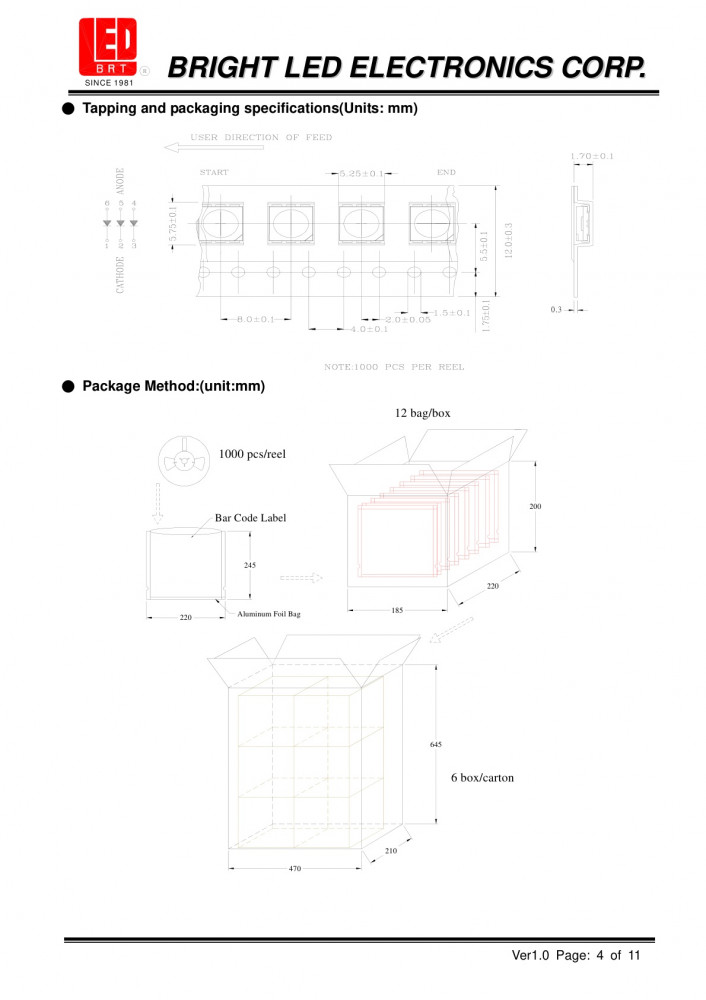 BL-5050N10 datasheet page 3