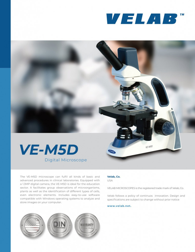 VE-M5D product document image, page 1