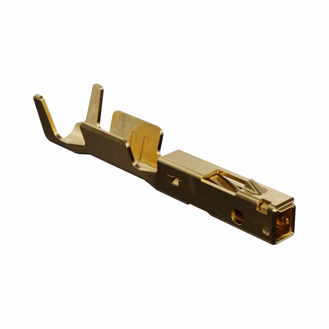CTX50 Receptacle Terminal, Unsealed, Gold Plating, L-Grip, B-Wind, Right Payoff for sale