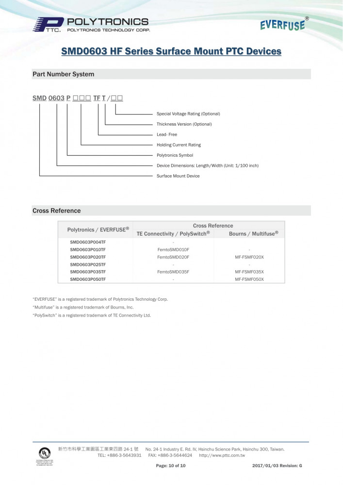 SMD0603P050TF datasheet page 10