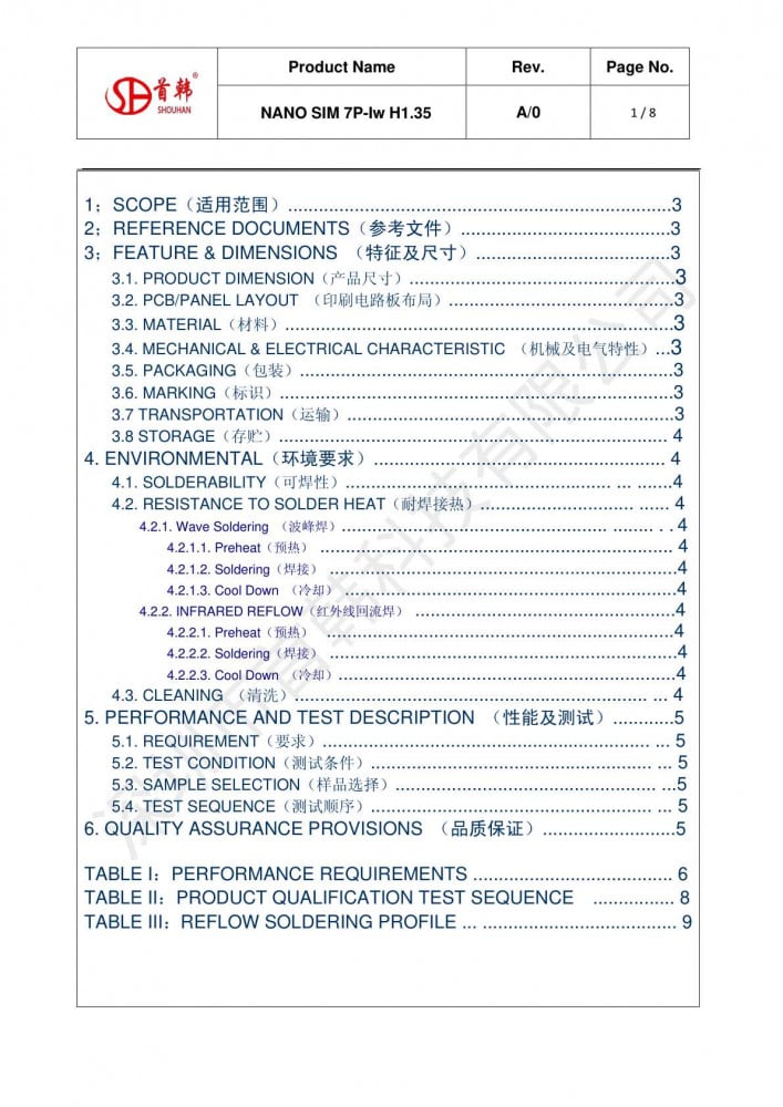 NANO SIM 7P-Iw H1.35 specification page 3