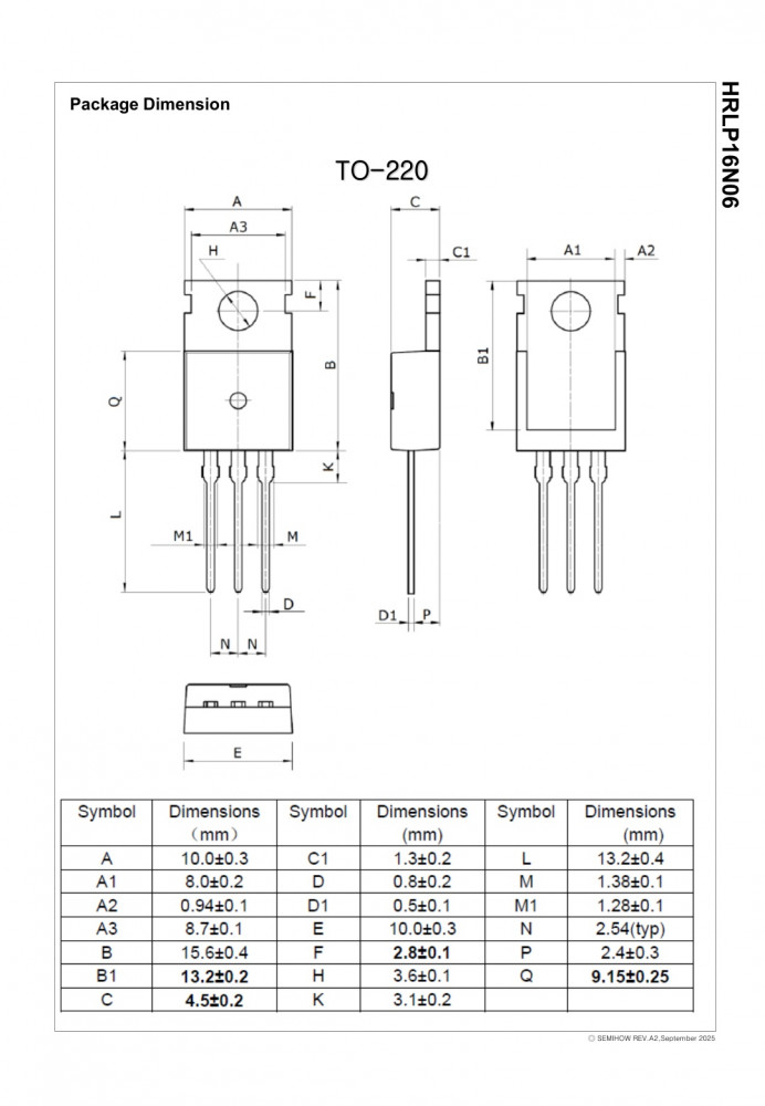 HRLP16N06 datasheet page 7