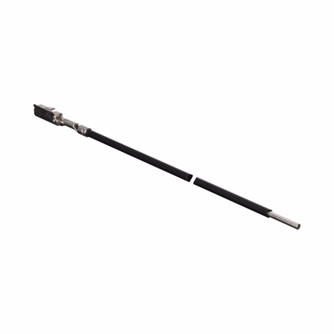 Pre-Crimped Lead MOX Female-to-Pigtail, Tin (Sn) Plating, 150.00mm Length, 22 AWG, Black for sale