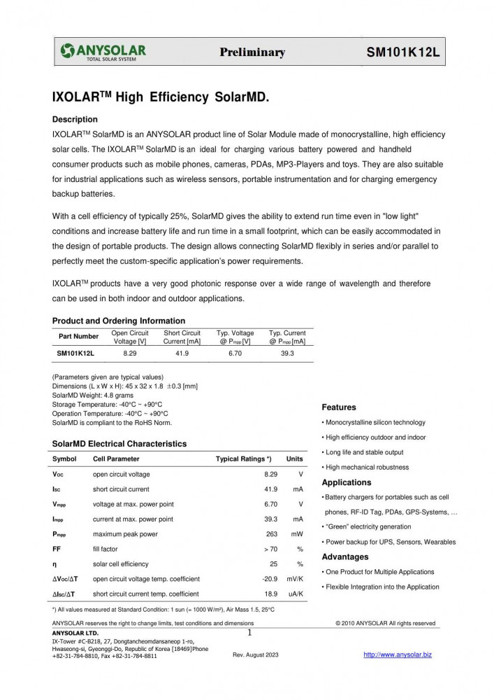 SM101K12L datasheet page 1