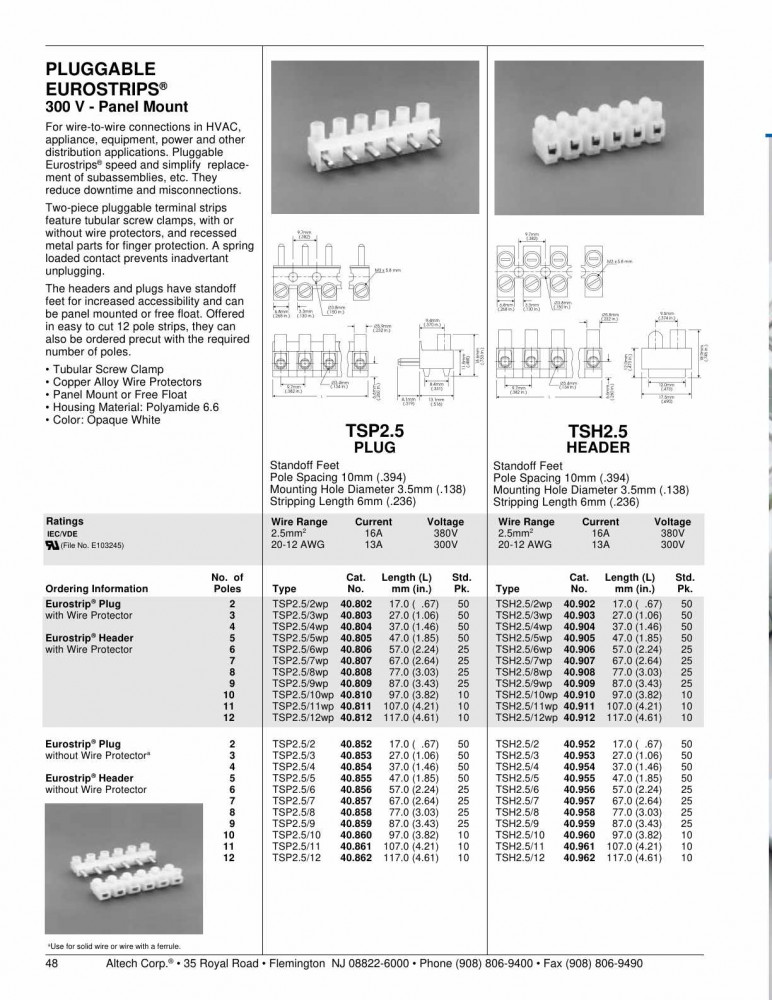 Altech Eurostrip technical document page 5