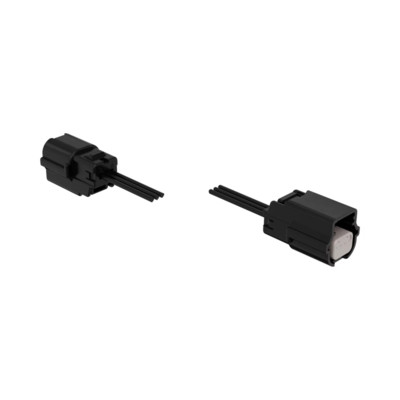 MX64 Female-to-MX64 Female Off-the-Shelf (OTS) Cable Assembly, Single Row, 600.00mm Length, Tin (Sn) Plating, 3 Circuits, Black for sale