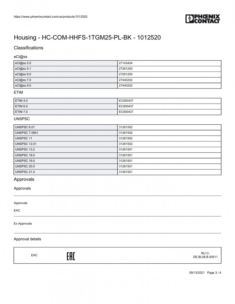 Phoenix Contact 1012520 technical document page 3