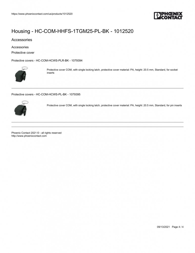 Phoenix Contact 1012520 technical document page 4