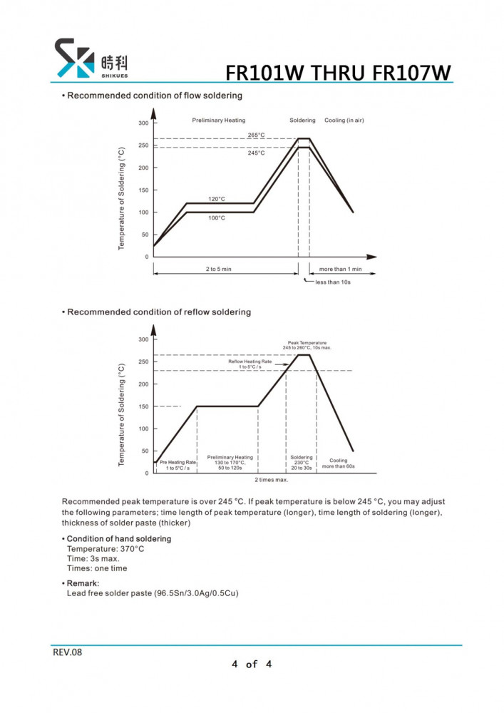 FR107W datasheet page 4