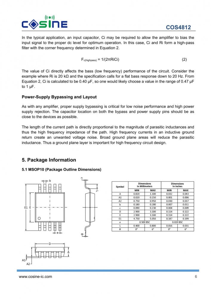 COS4812 datasheet page 6