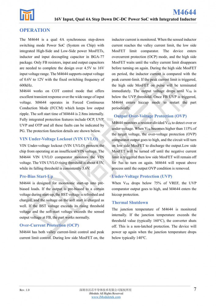 M4644DBGH-T datasheet page 7