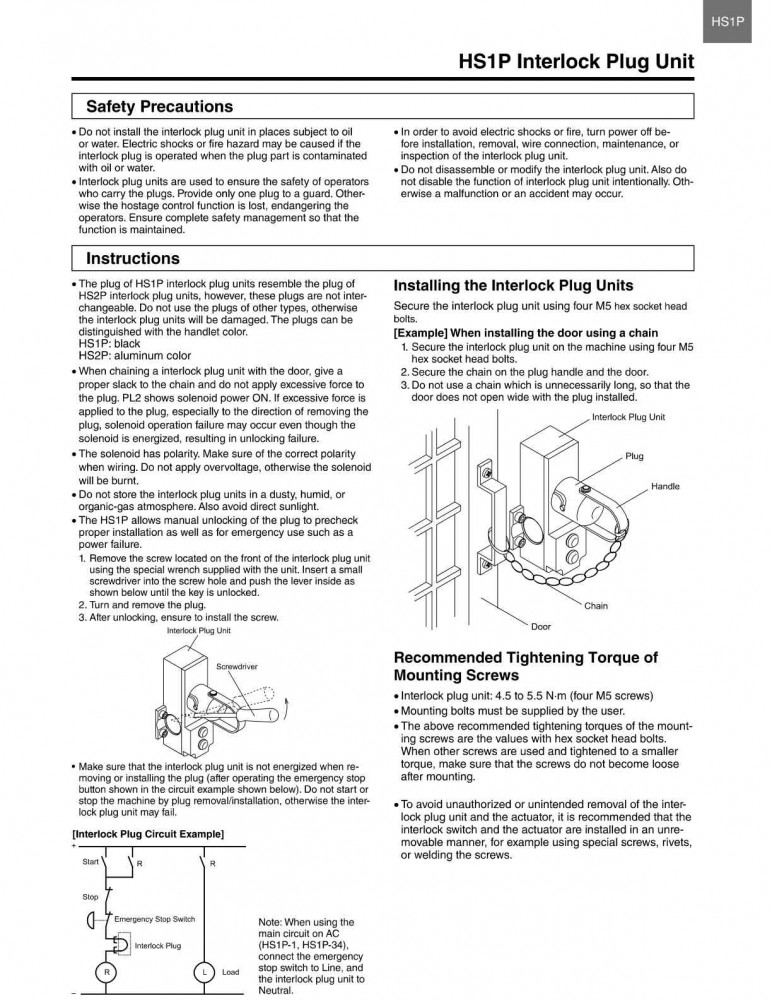 IDEC HS1P-441-RG technical document page 3