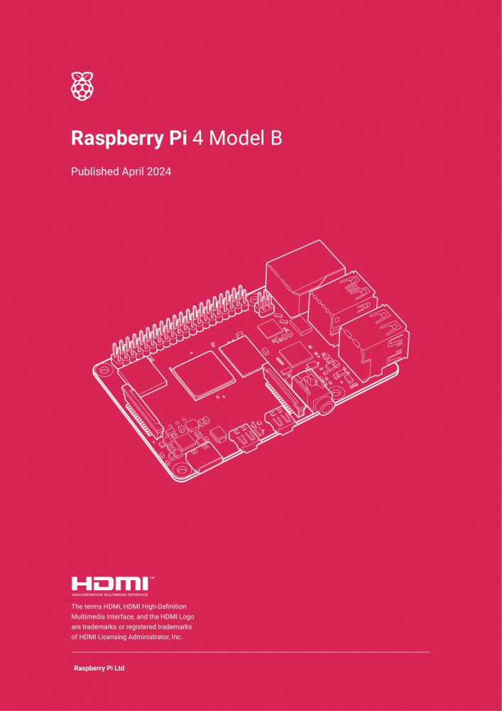 Raspberry Pi 4 Model B document page 1