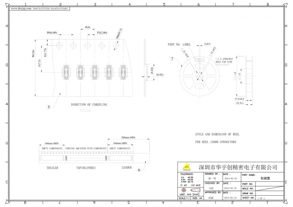 HOAUC HYCW58M-BTB2X3-6-049B technical document page 2