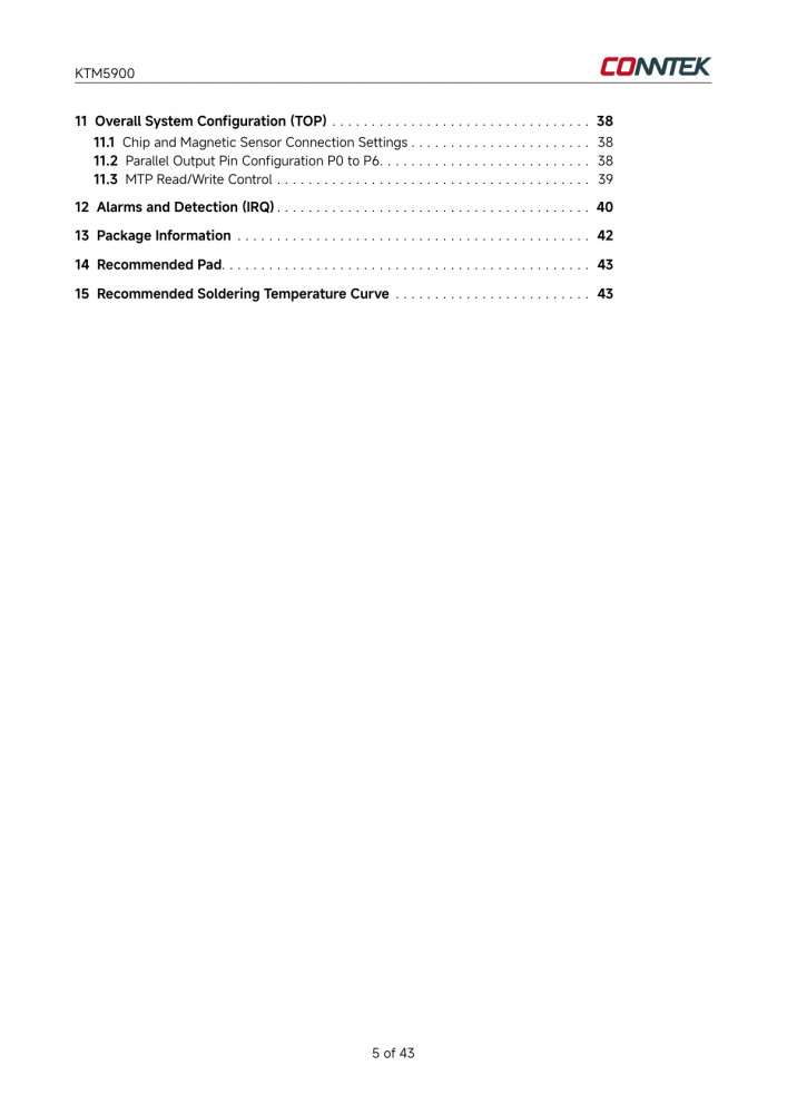 KTM5900 datasheet page 5