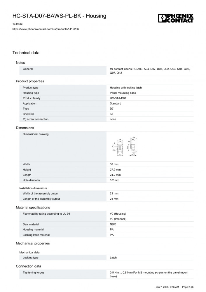 Phoenix Contact 1419266 product document page 2