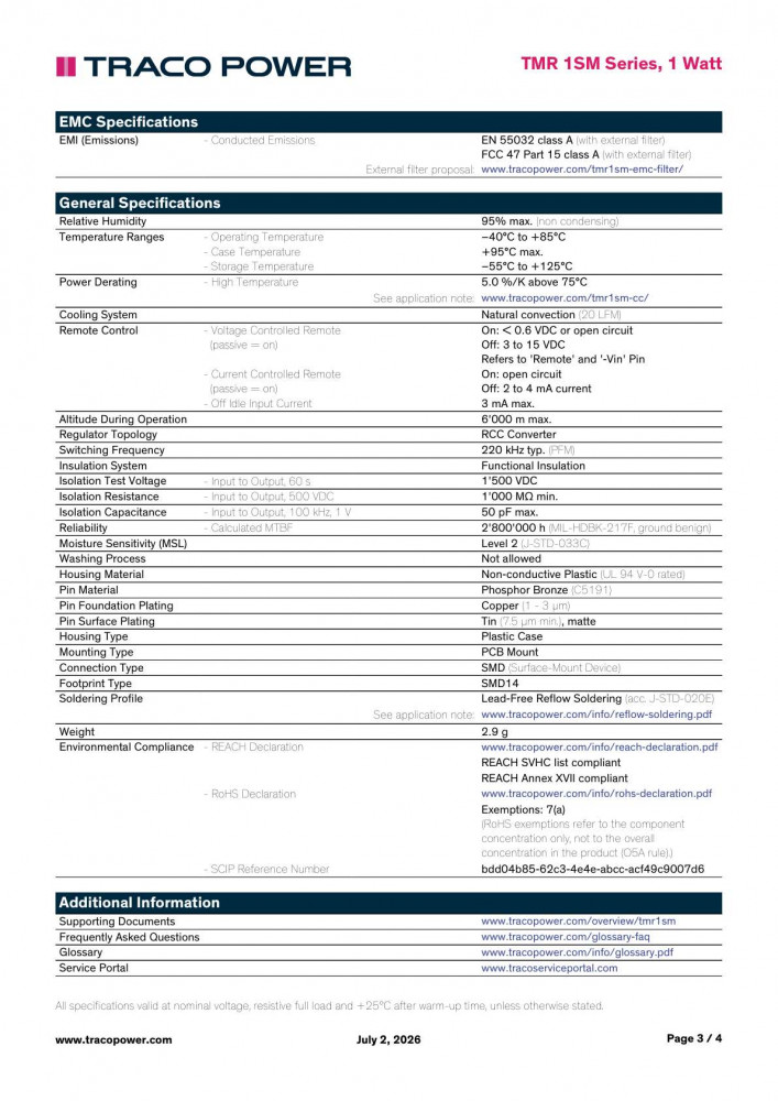TMR 1SM technical document page 3
