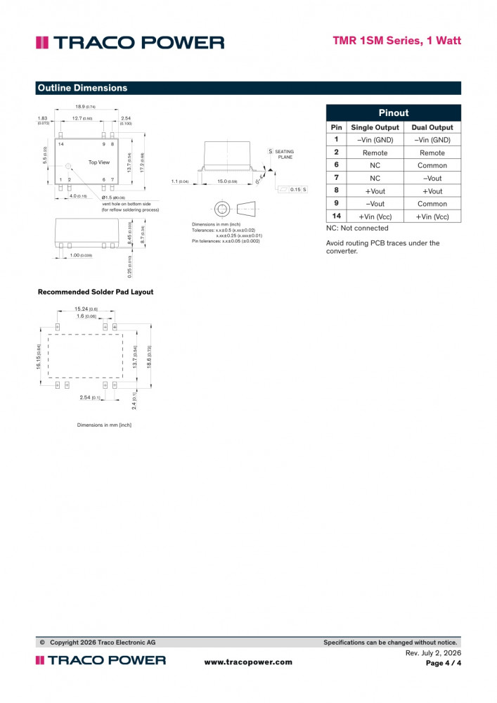 TMR 1SM technical document page 4