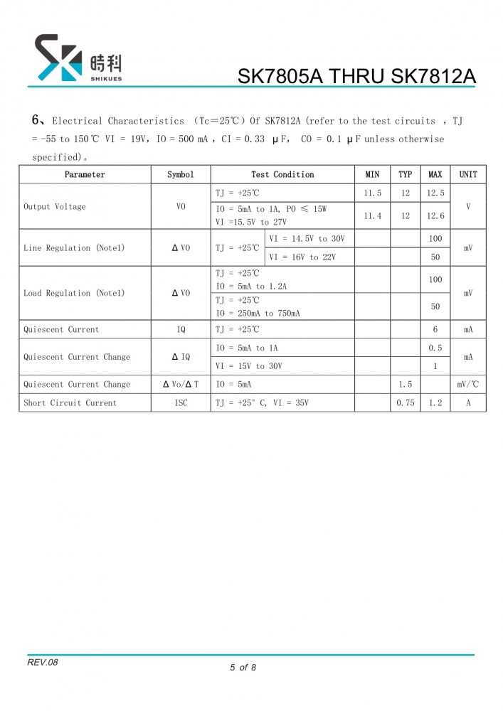 SK7808A datasheet page 5