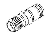 N Jack Bulkhead-to-MCX Jack Between-Series Adapter, Straight, Tray, 50 Ohms