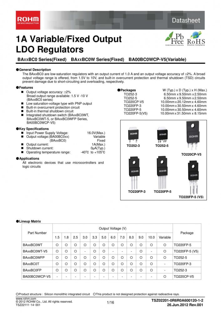 BA90BC0FP-E2 datasheet page 1