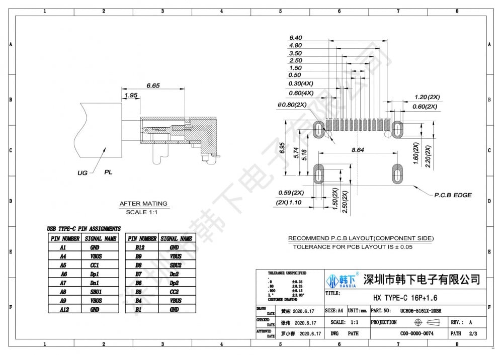 HX TYPE-C 16P+1.6 document page 2