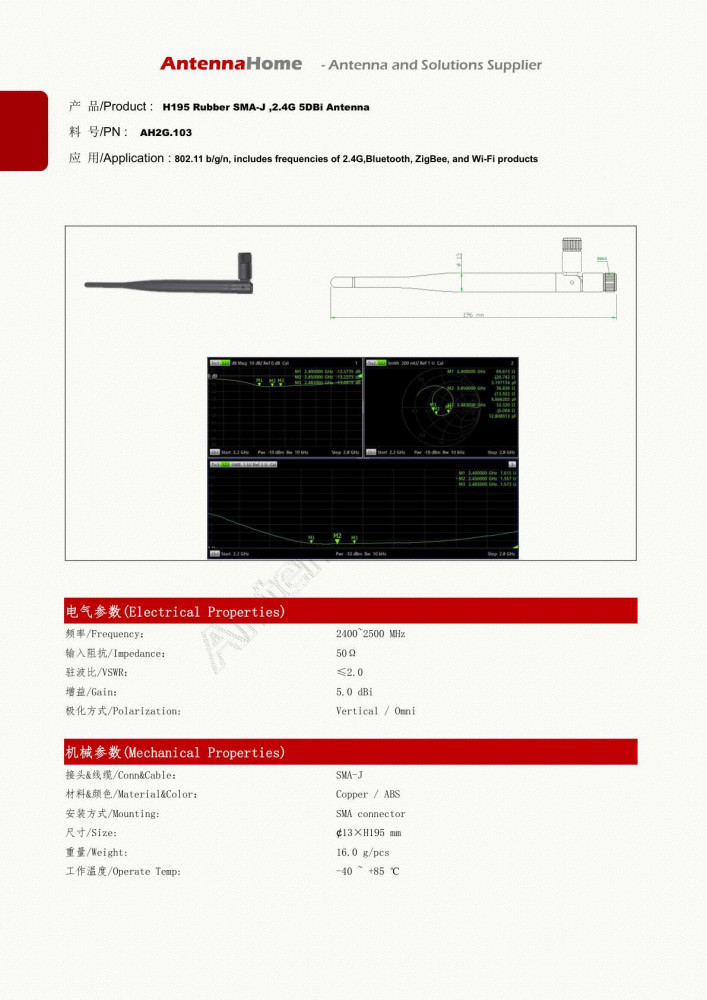 AntennaHome catalogue page 1 for product documentation