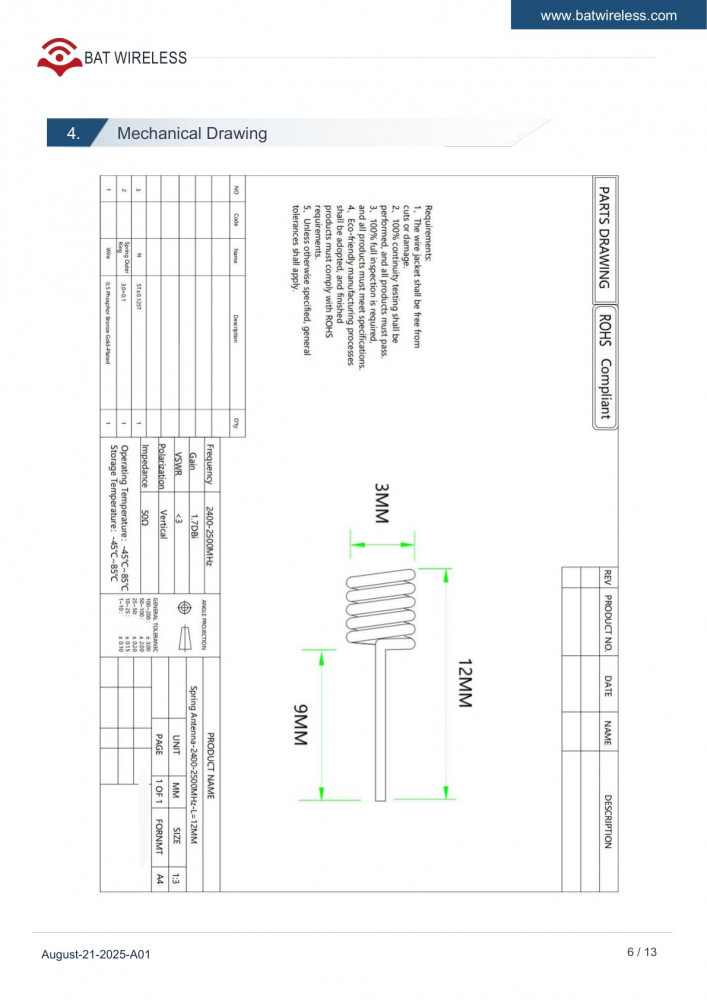 BW2.4SNX12-3Z9 datasheet page 6