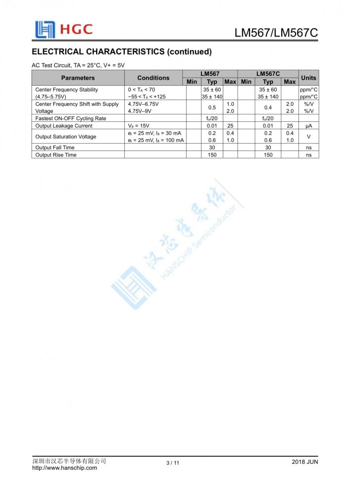 LM567 datasheet page 3