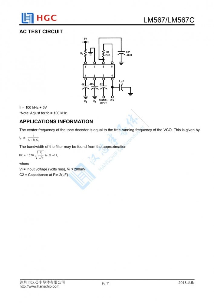 LM567 datasheet page 9