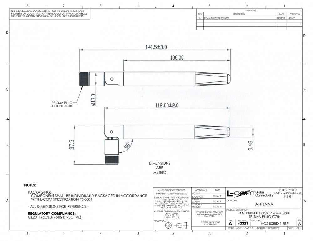 HG2403RD-1-RSF technical document page