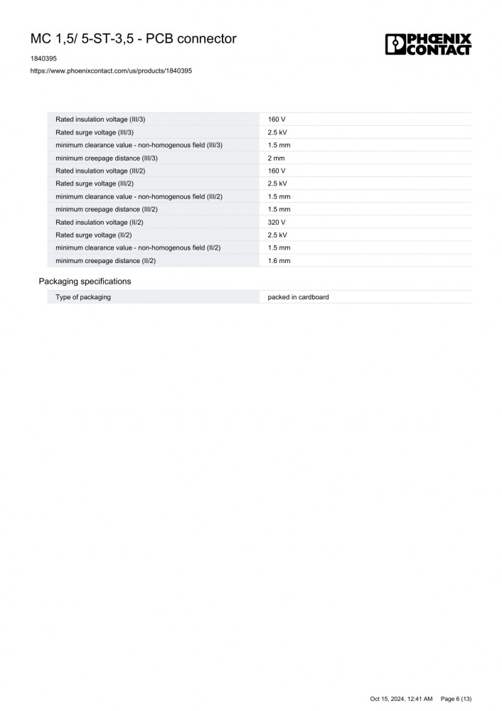 Phoenix Contact 1840395 technical document page 6