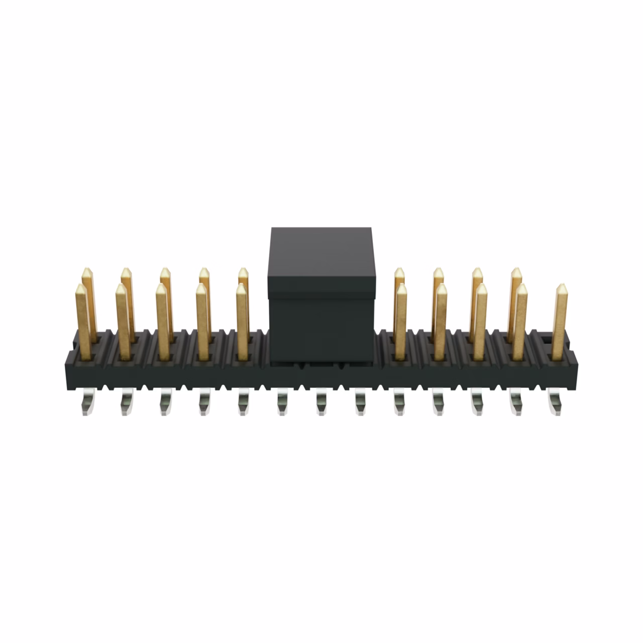 Milli-Grid Header, Vertical, Surface Mount, 26 Circuits (Void at circuit 2), 0.38µm Gold (Au) Plating, Mating Pin Length 3.80mm, with Cap, Tape and Reel, Lead-Free for sale