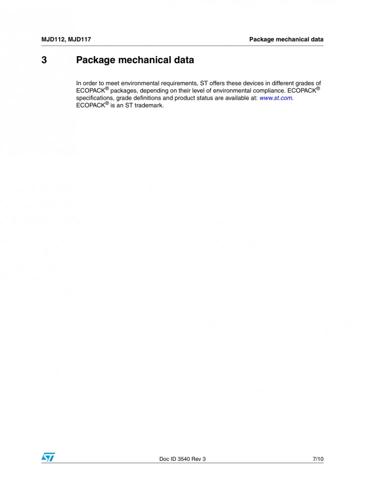MJD117T4 datasheet page 7
