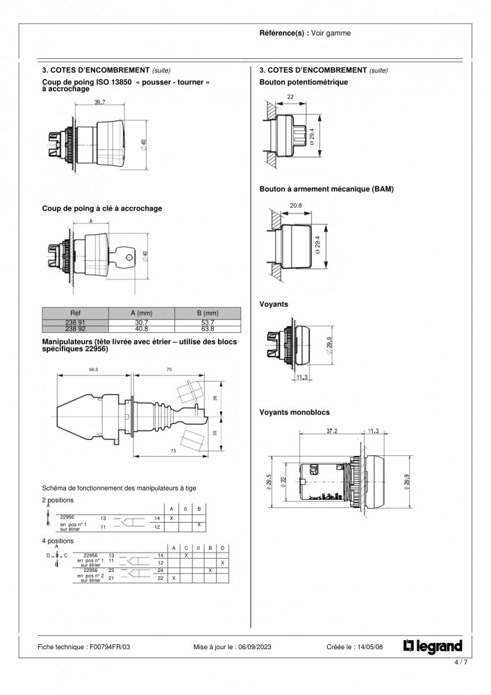 Legrand technical document page 4