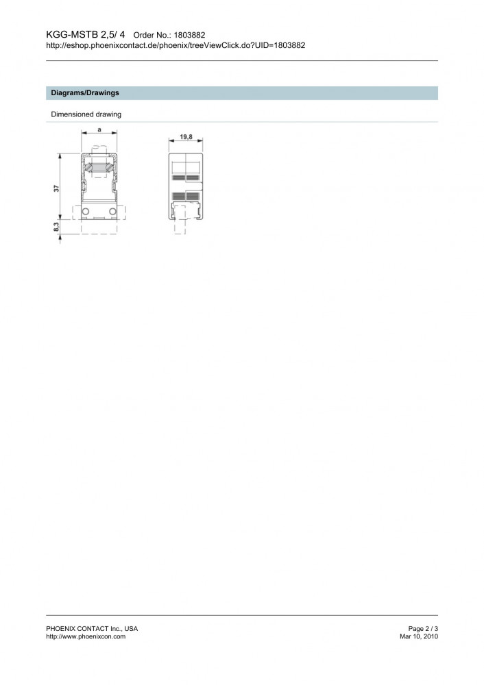 Phoenix Contact 1803882 product notes