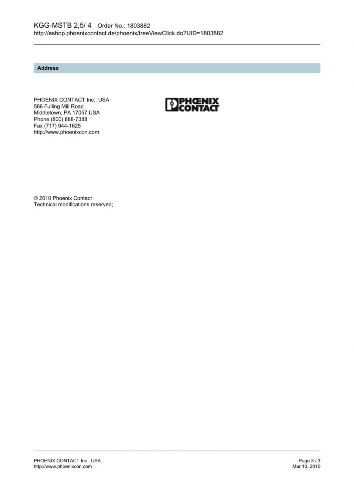 Phoenix Contact 1803882 dimensioned drawing