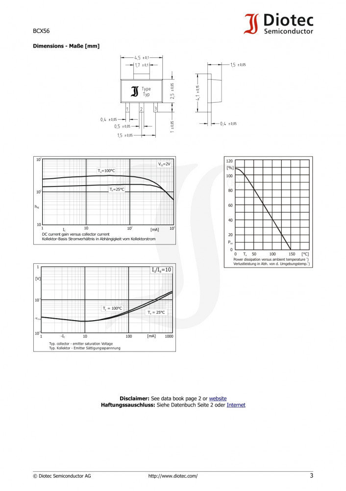 DIOTEC BCX56-16 datasheet page 3