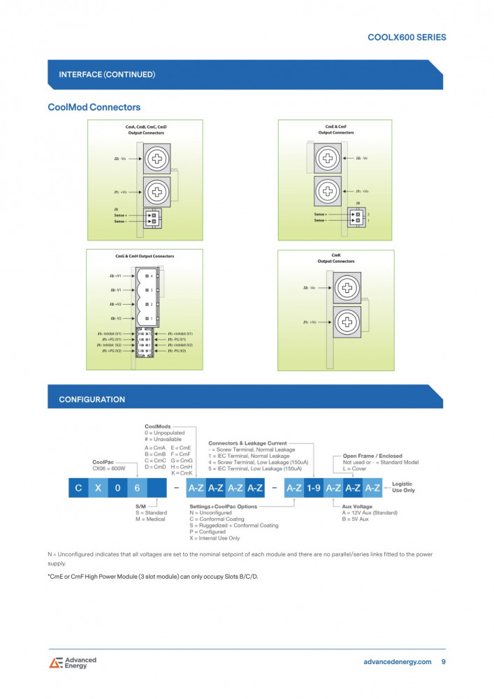 CoolX600 technical document page 9