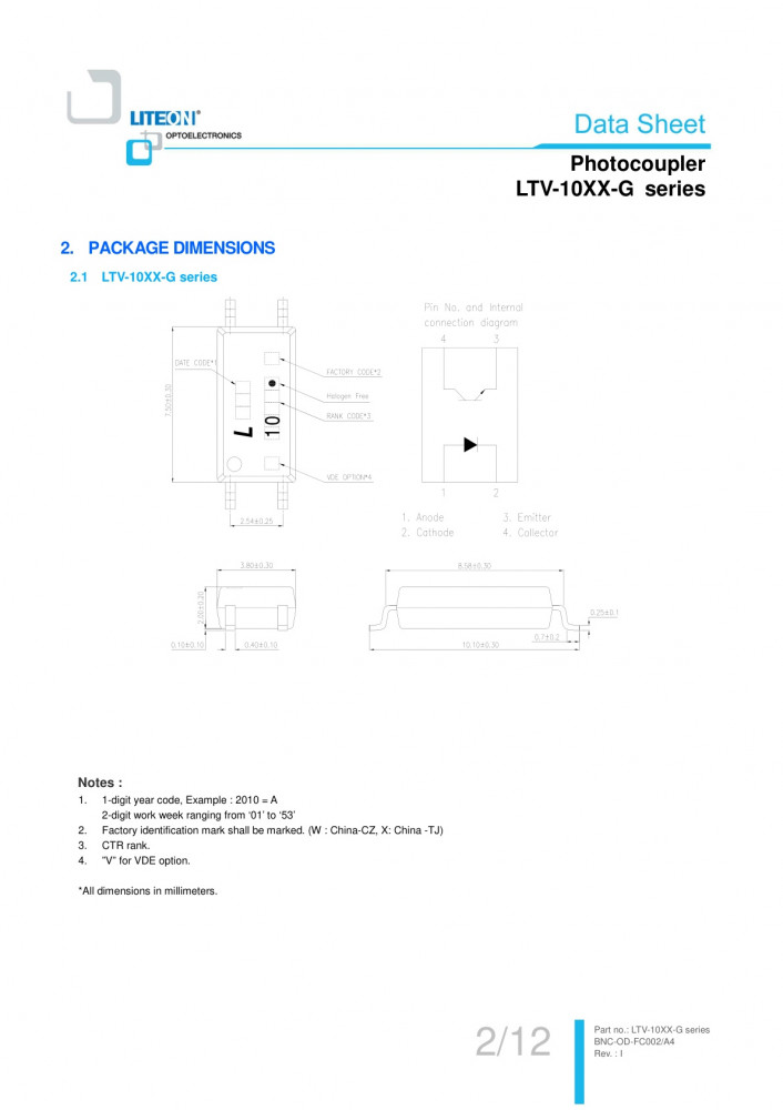LTV-1009-TP1-G datasheet page 3