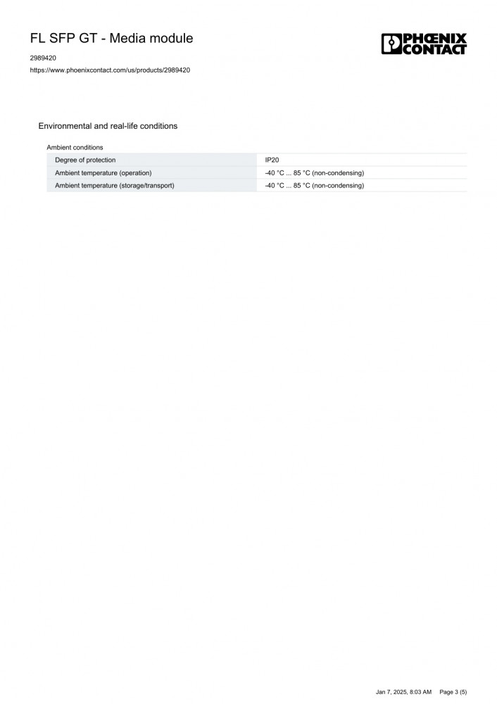 Phoenix Contact 2989420 technical document page 3