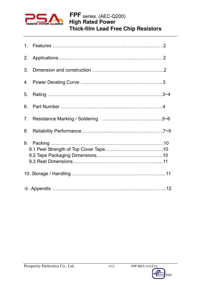 PSA FPF specification page 2