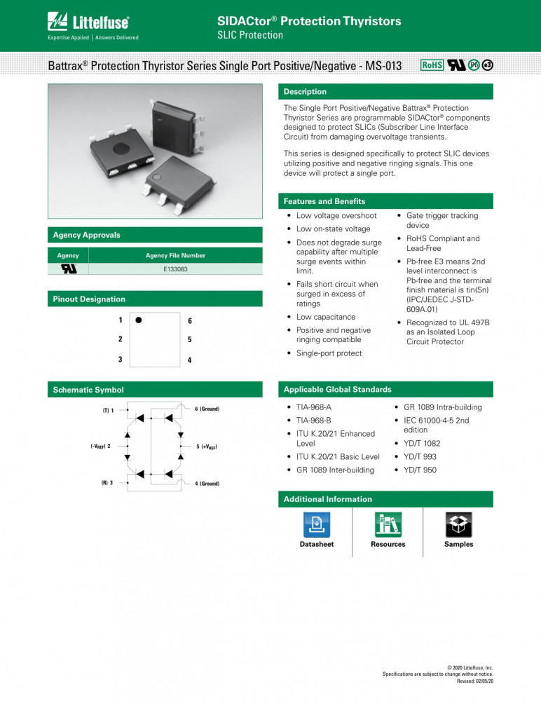 B3104UALTP datasheet page 1