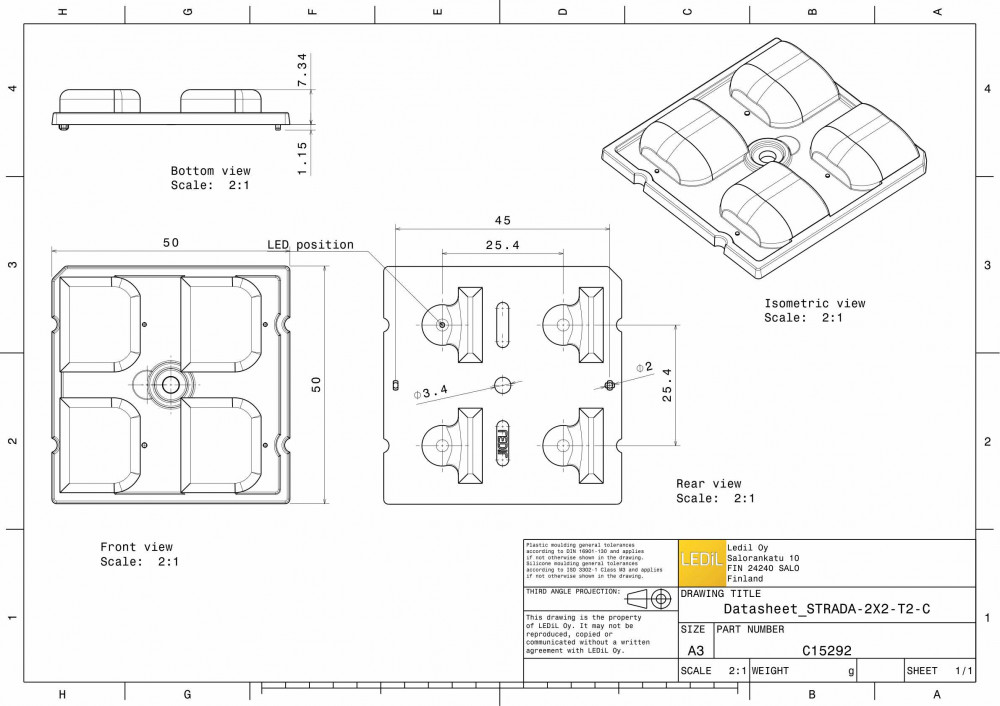 STRADA-2X2-T2-C technical drawing preview