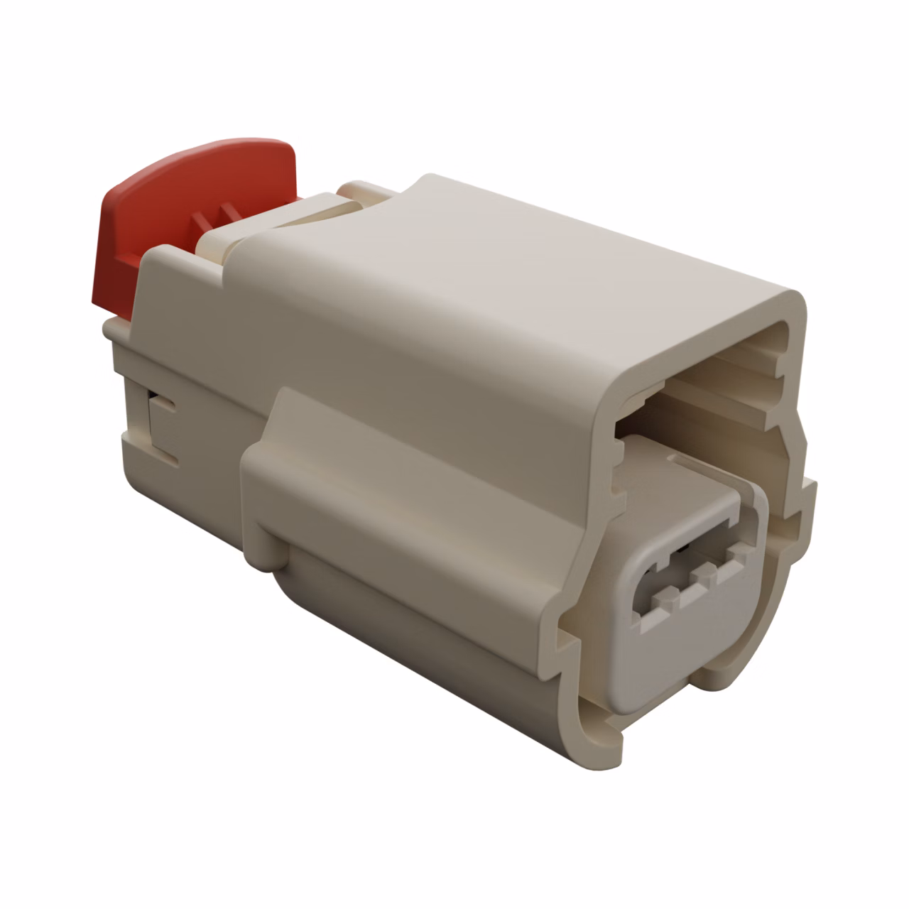 2.54mm MX64 Sealed Single Row Crimp Housing, MX64 Terminal, Natural, 3 Circuits, Key C, with CPA Lock for sale