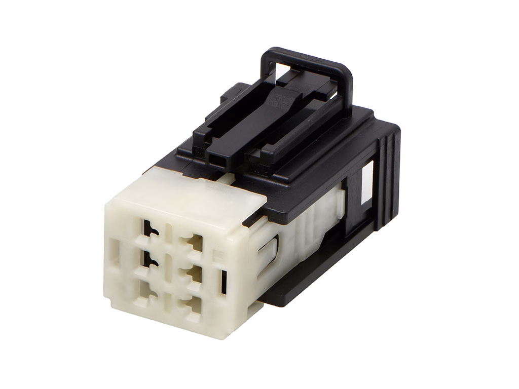 MX150 Pass-Through Sealed Connector, Panel Mount, Dual Row, 12 Circuits, Keying Option D, UL 94 HB, Stone Gray Housing, Single Seal