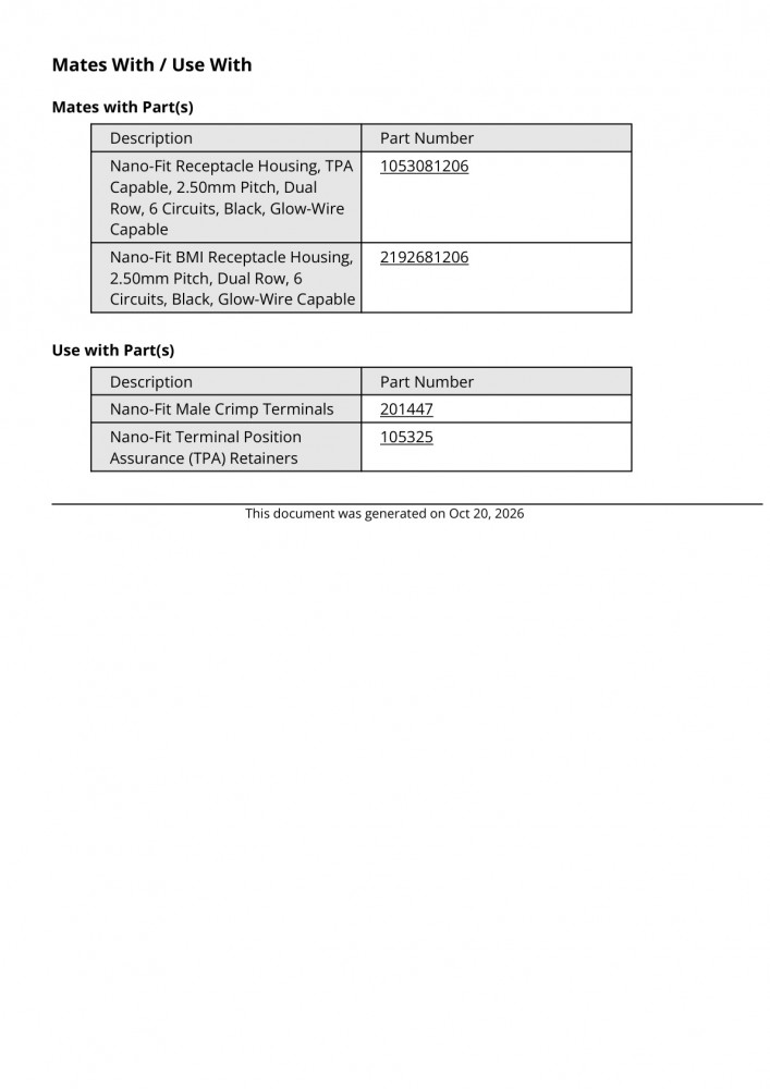 Product document page 3 for Molex 2245561106