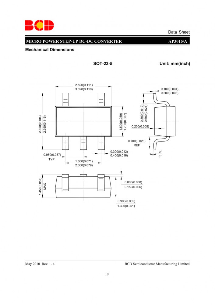 AP3015A datasheet page 10