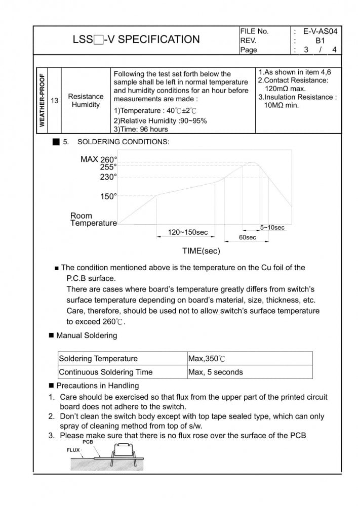 Diptronics LSSAM12-V technical drawing page 5